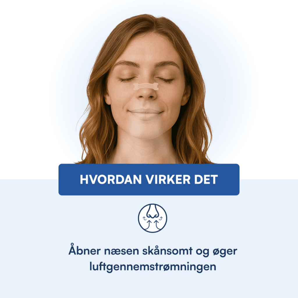 Næsestrips mod snorken - Mere luft med næsetape | Nattelyst